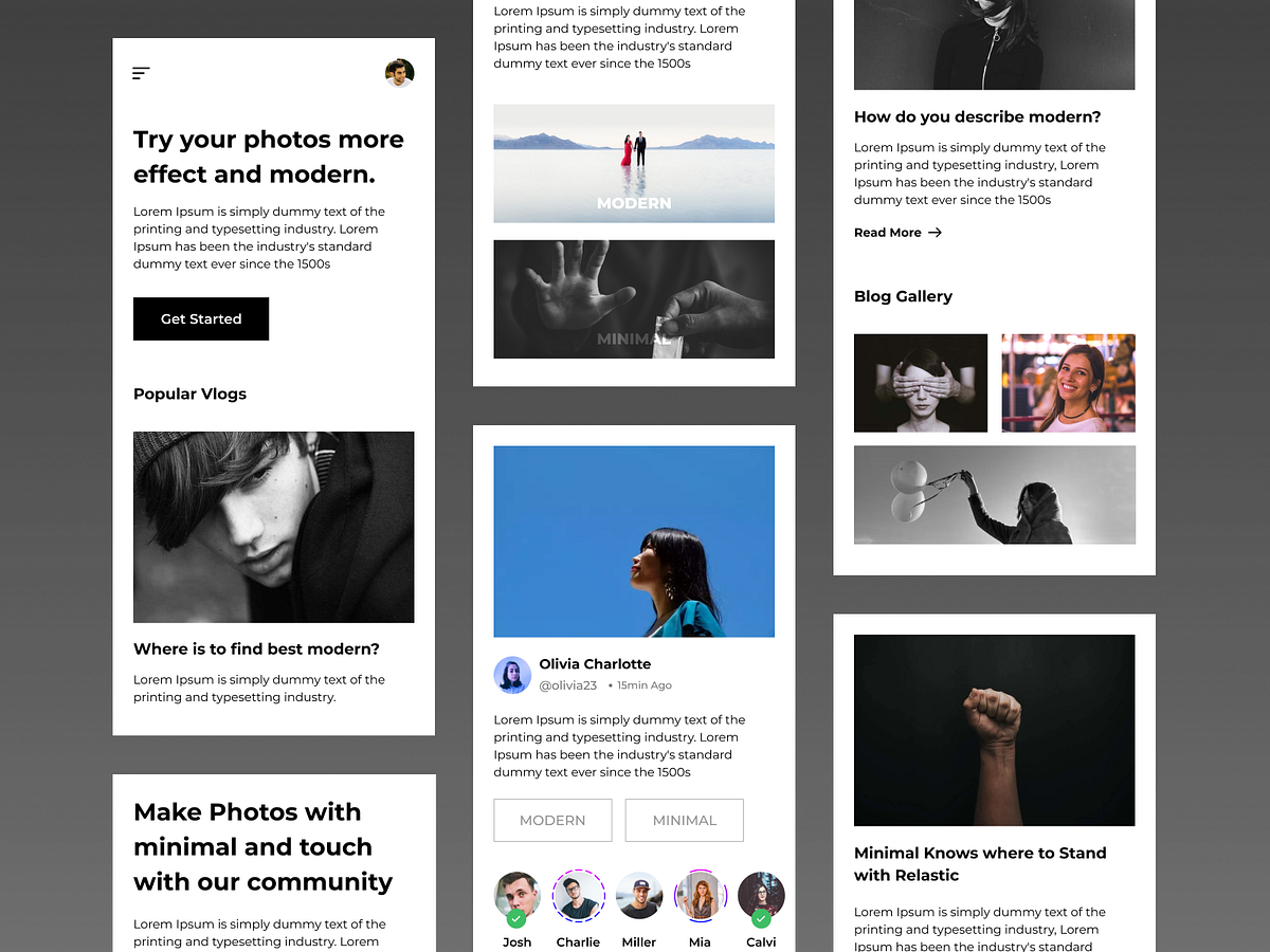 Mobile Homepage designs, themes, templates and downloadable graphic ...
