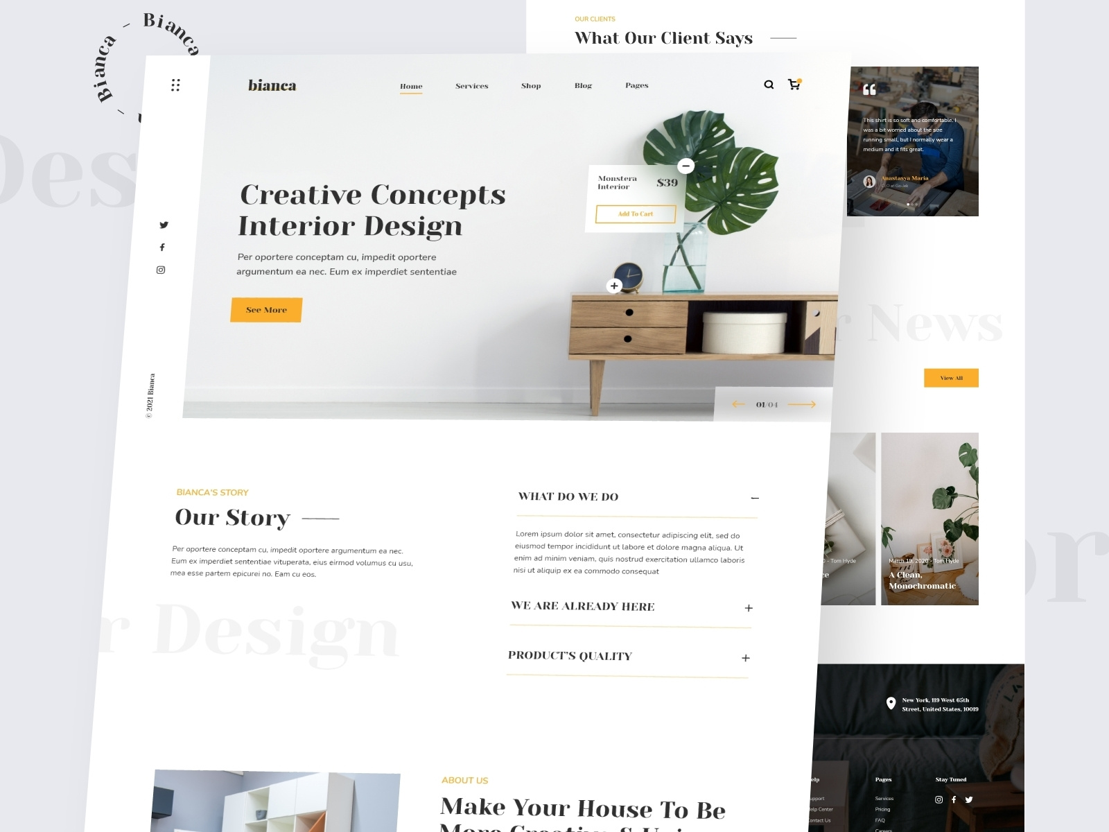 Bianca - Interior Design Website by Setiadi Putra Pratama for Selaras ...