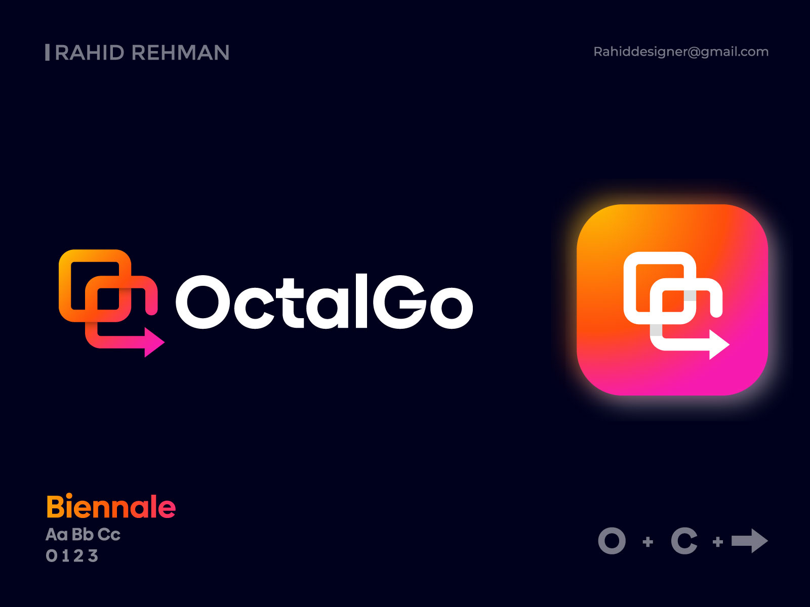 O C Arrow Octalgo - Logo Design by Rahid Rehman | Branding & Logo ...