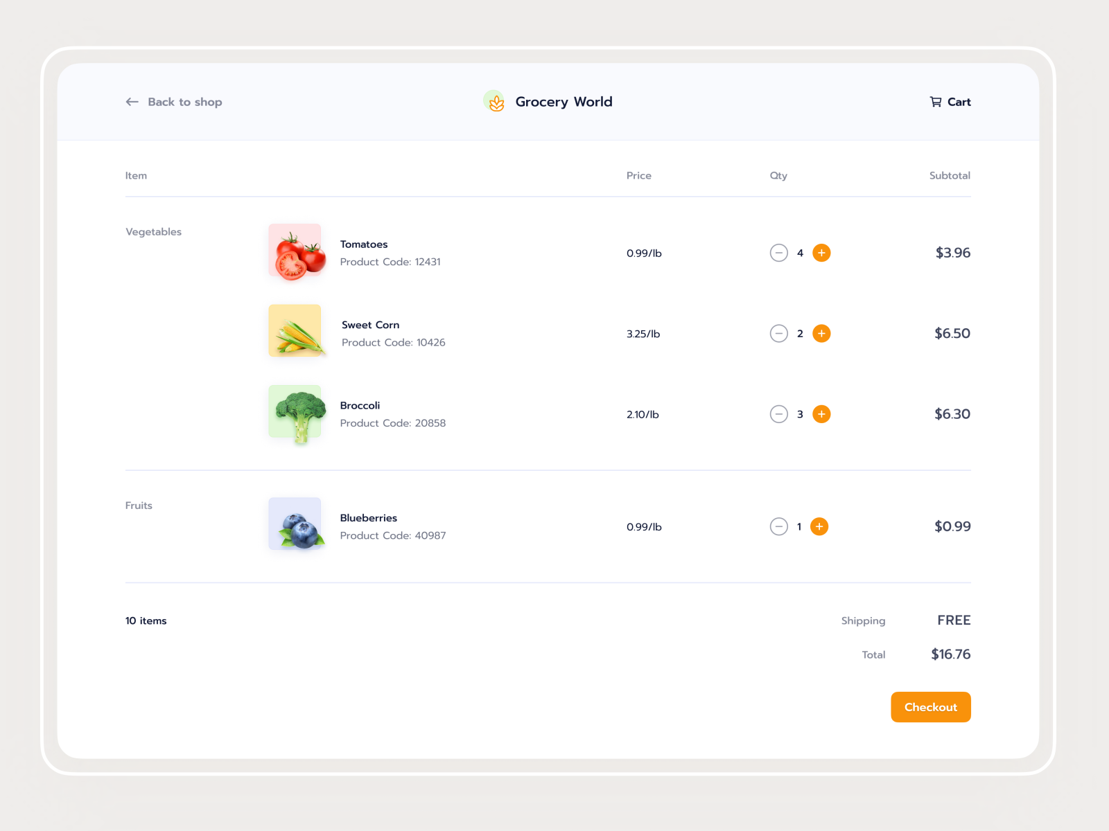 Shopping Cart by Yunoh on Dribbble