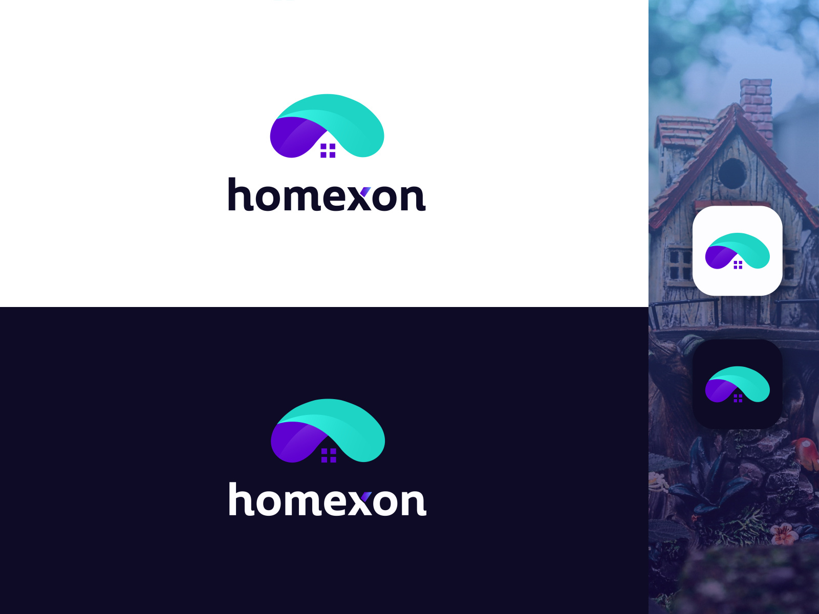 homexon | home logo by MD Mahfuj on Dribbble