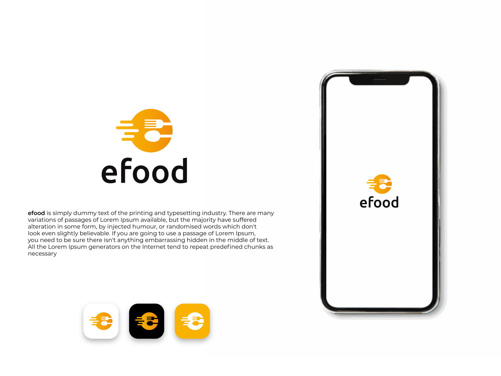 efood | e letter logo design by MD Mahfuj on Dribbble