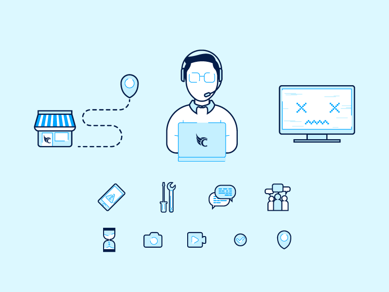 After sale service icons by SAYOUD Amin on Dribbble