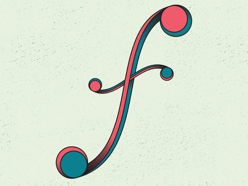 36 Days of Type - F by Will Gelatko on Dribbble