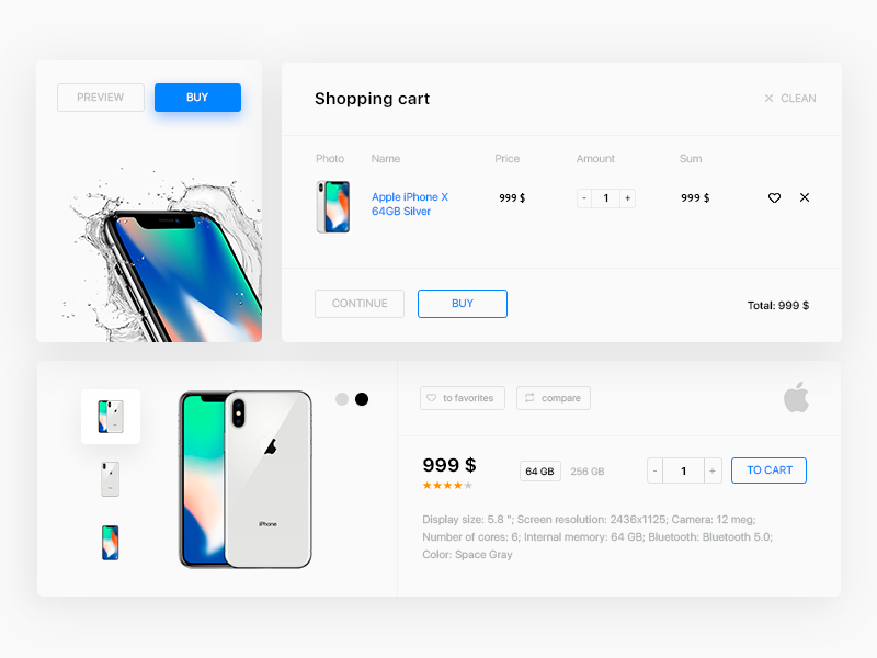 online store ui kit by Egor Kovalchuk on Dribbble