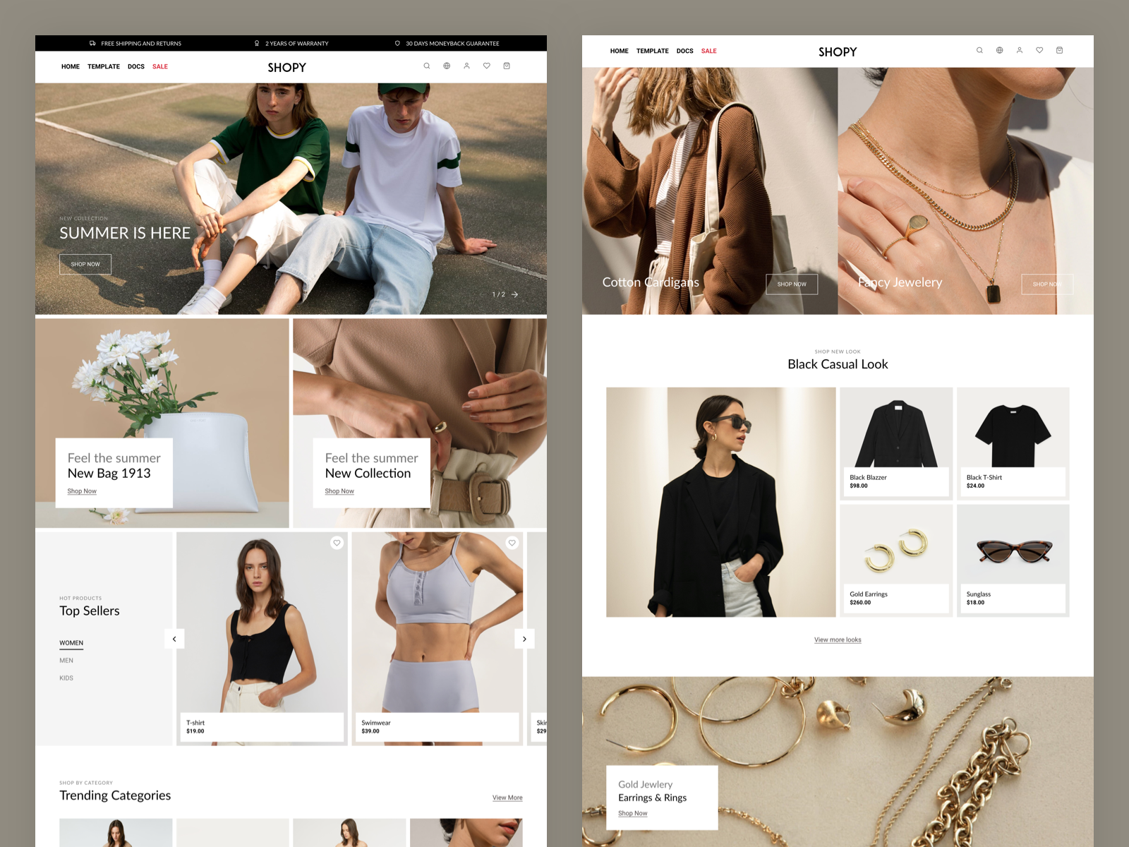 Shopy - Bootstrap eCommerce Template by Dima Cebanas on Dribbble