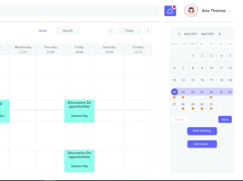 Meeting Schedular by Sima Bodage on Dribbble