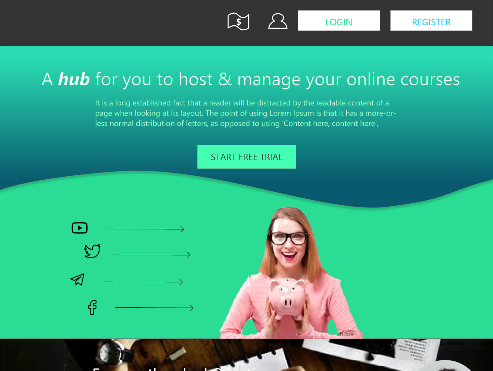 Online courses by Sima Bodage on Dribbble