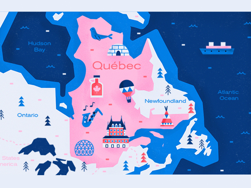 Quebec by Victoria Fernández on Dribbble