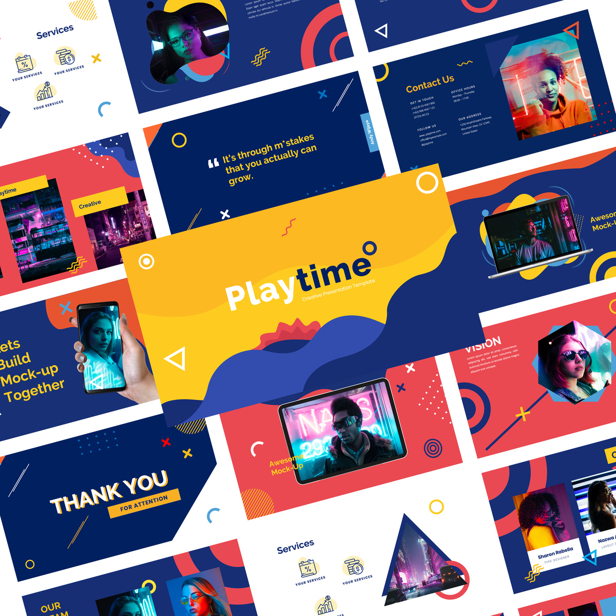 Playtime - Creative Presentation Template by Waywee Creative on Dribbble
