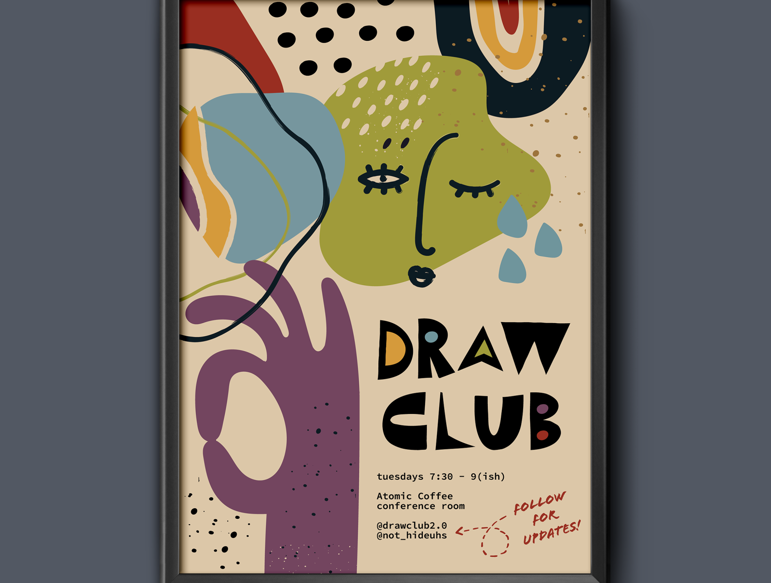 Draw Club Poster by Emily Nickel on Dribbble