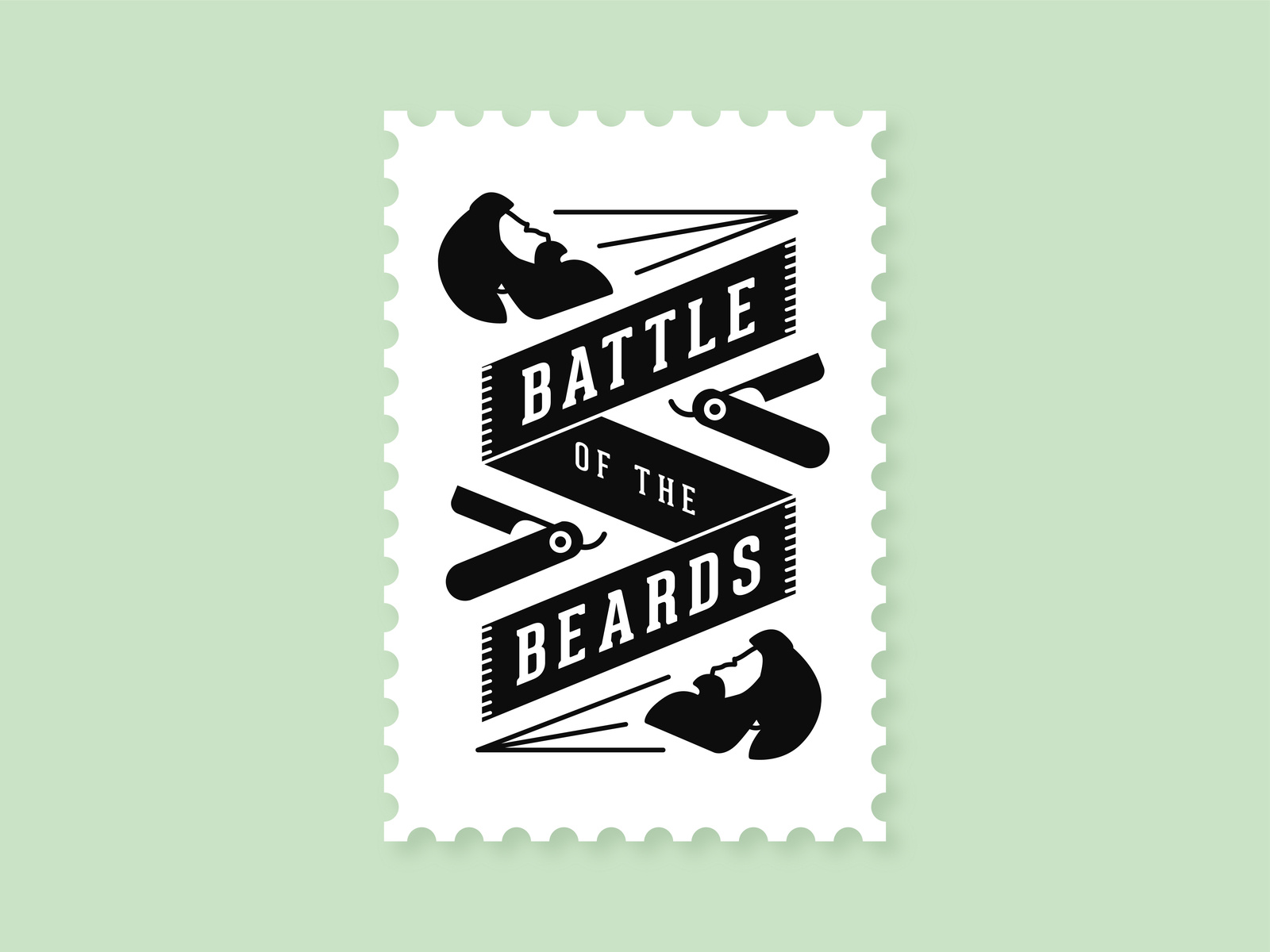 Battle of the Beards by Oceanik Digital on Dribbble