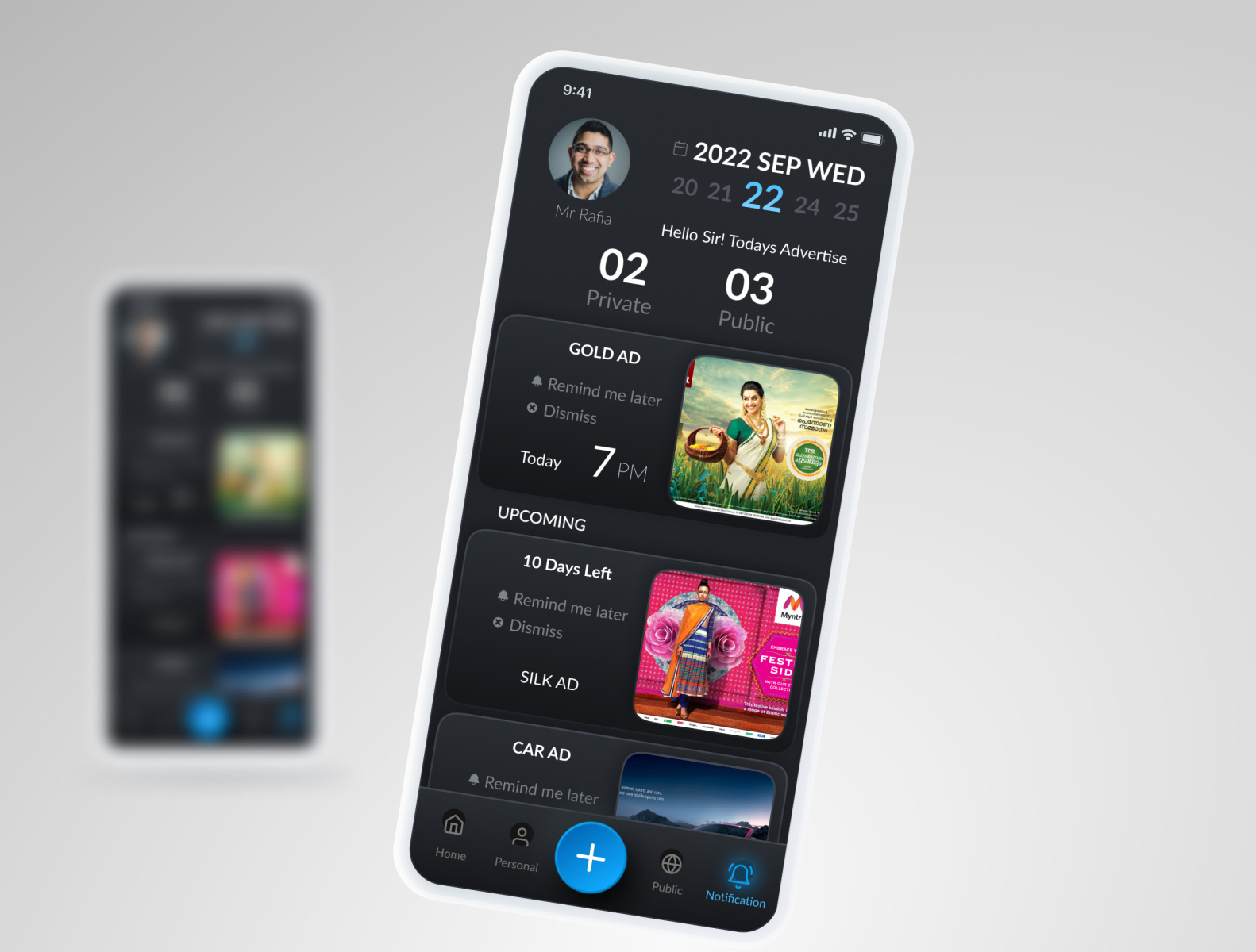 Advertisement App by Elham Khajooeenasab on Dribbble