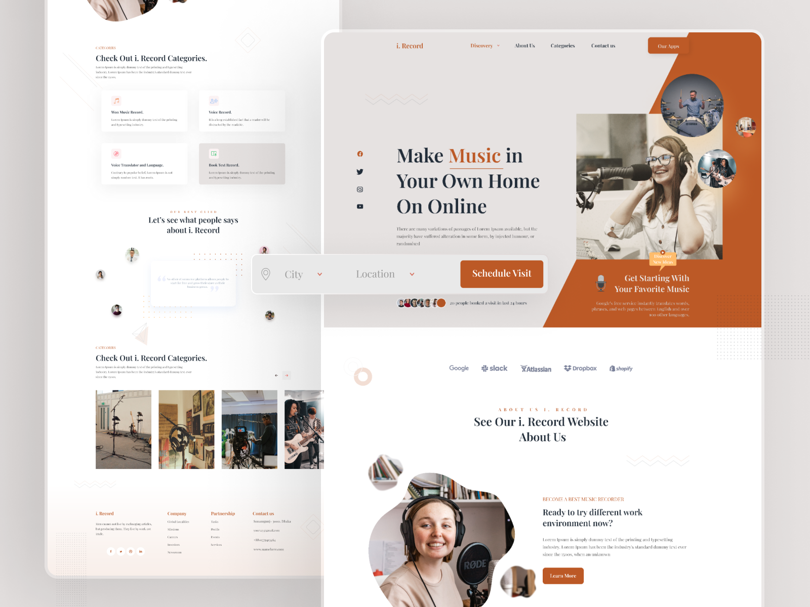 Music Record Website Design. by Alix Marker on Dribbble