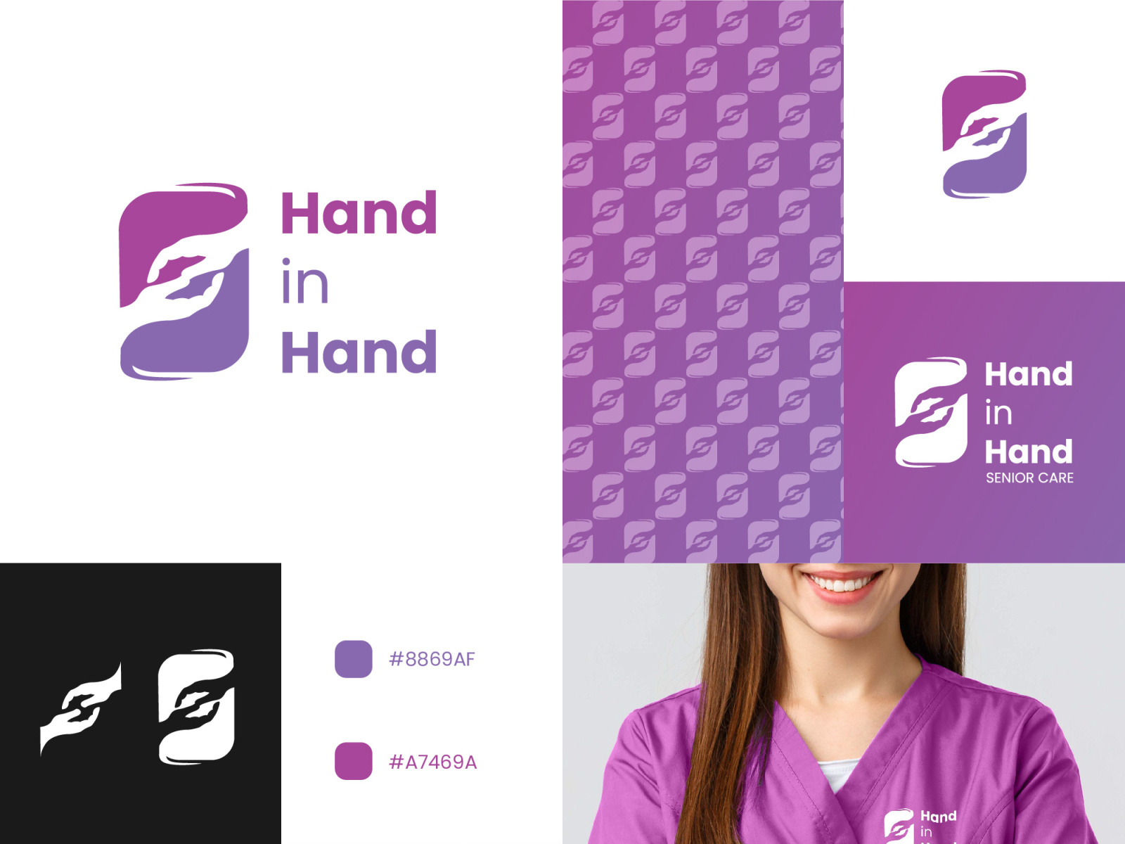 Hand in Hand Logo and Branding by Aleksandar Josic on Dribbble