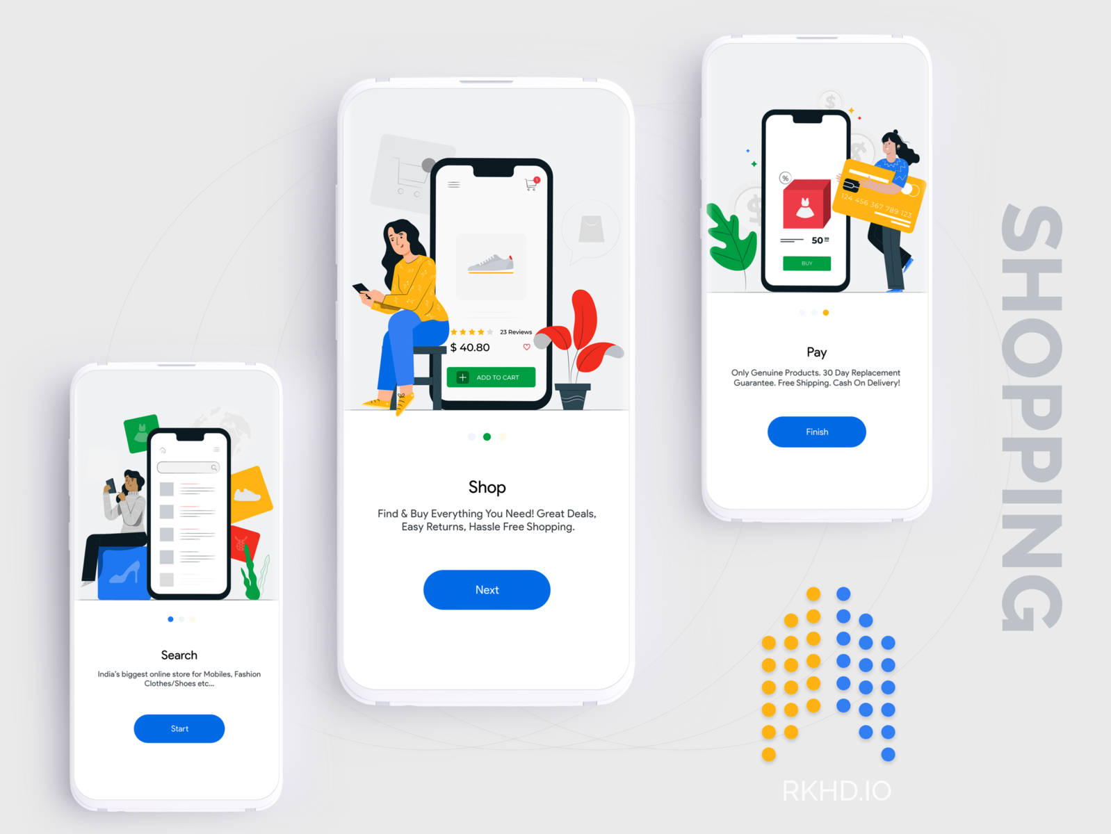 E-commerce App Intro Part-01 2020 by Rahul Kumar on Dribbble