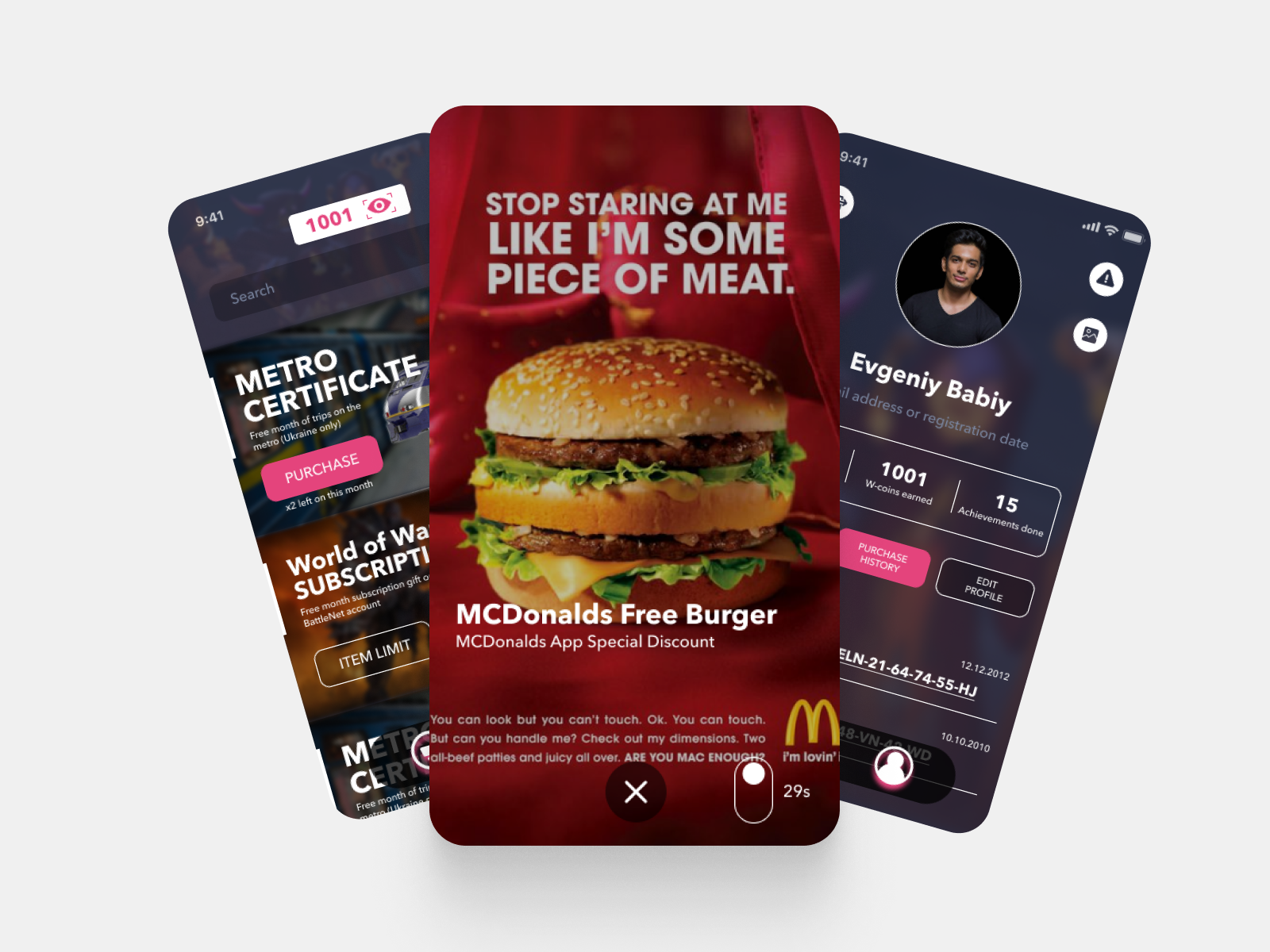 Watch&Catch Interactive Ads App by Evgeniy on Dribbble