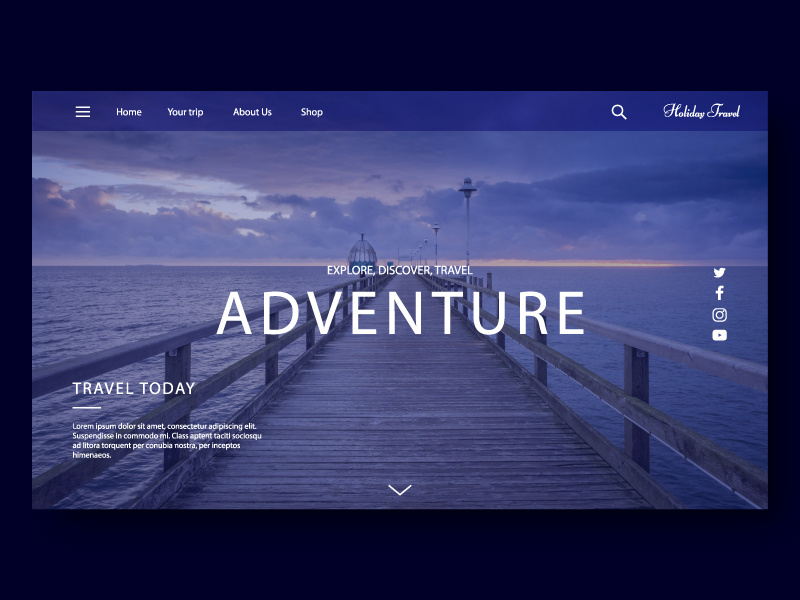 Travel Web Ui by ASHA AHMED on Dribbble