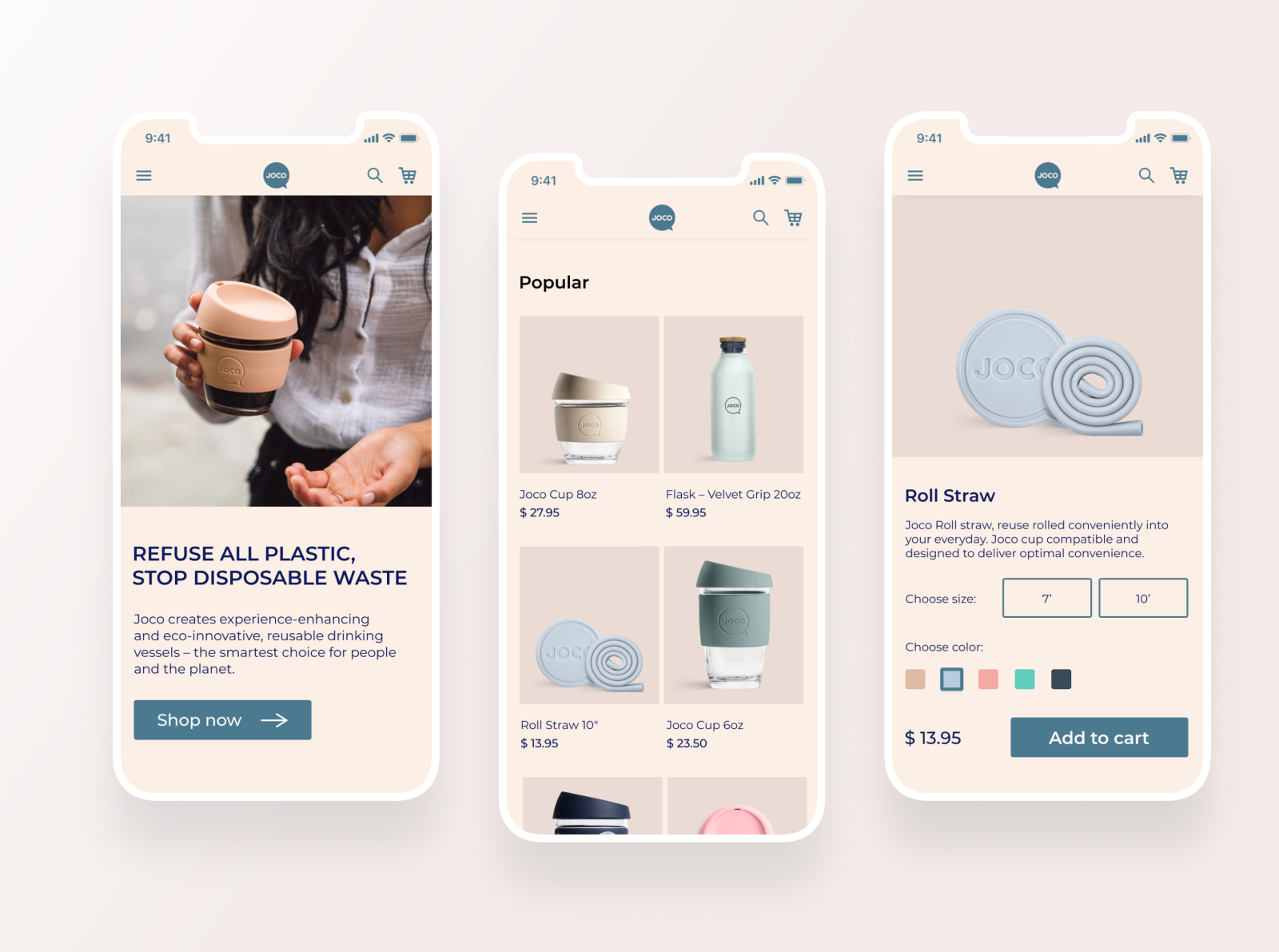 Reusable Joco cups by Lana Chernova on Dribbble