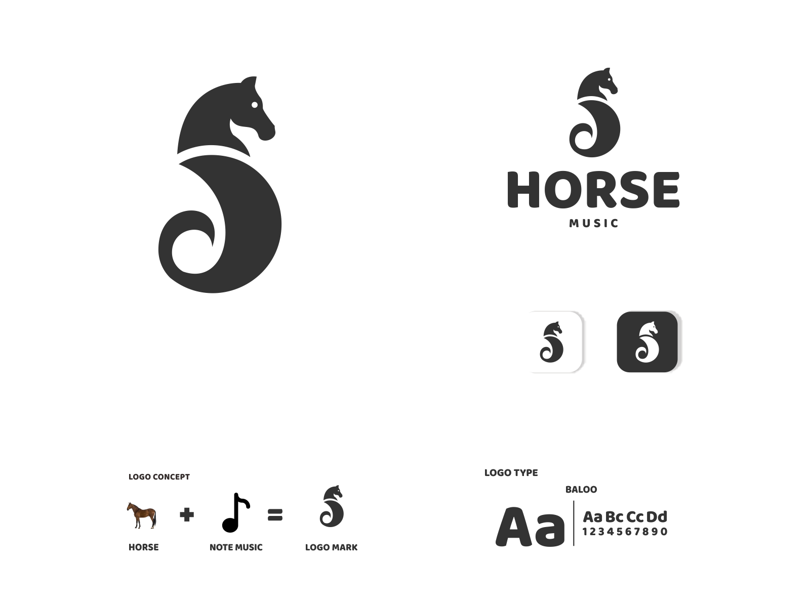 HORSE and note music by Rinaldo on Dribbble