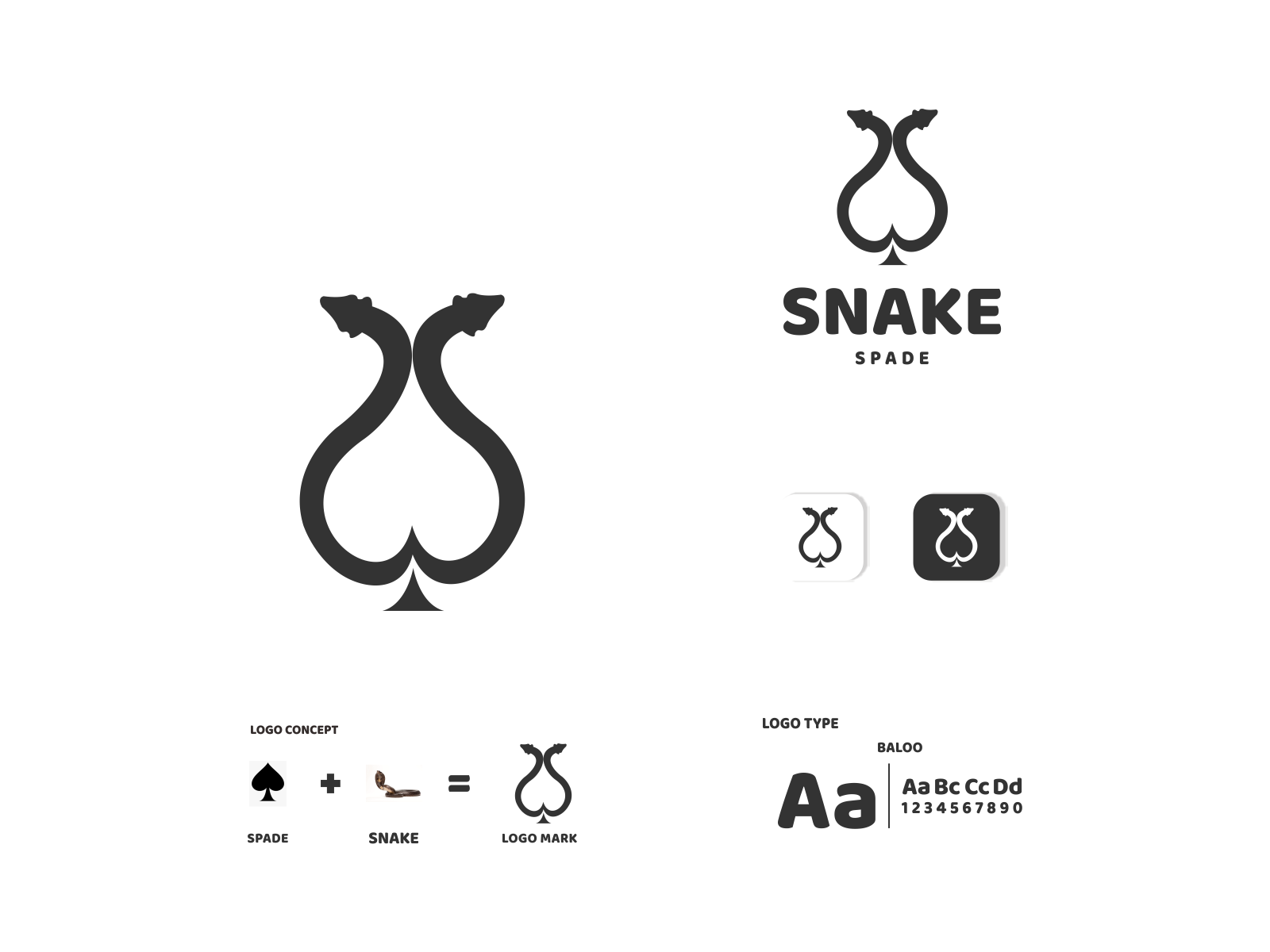 SNAKE AND SPADE CARD by Rinaldo on Dribbble