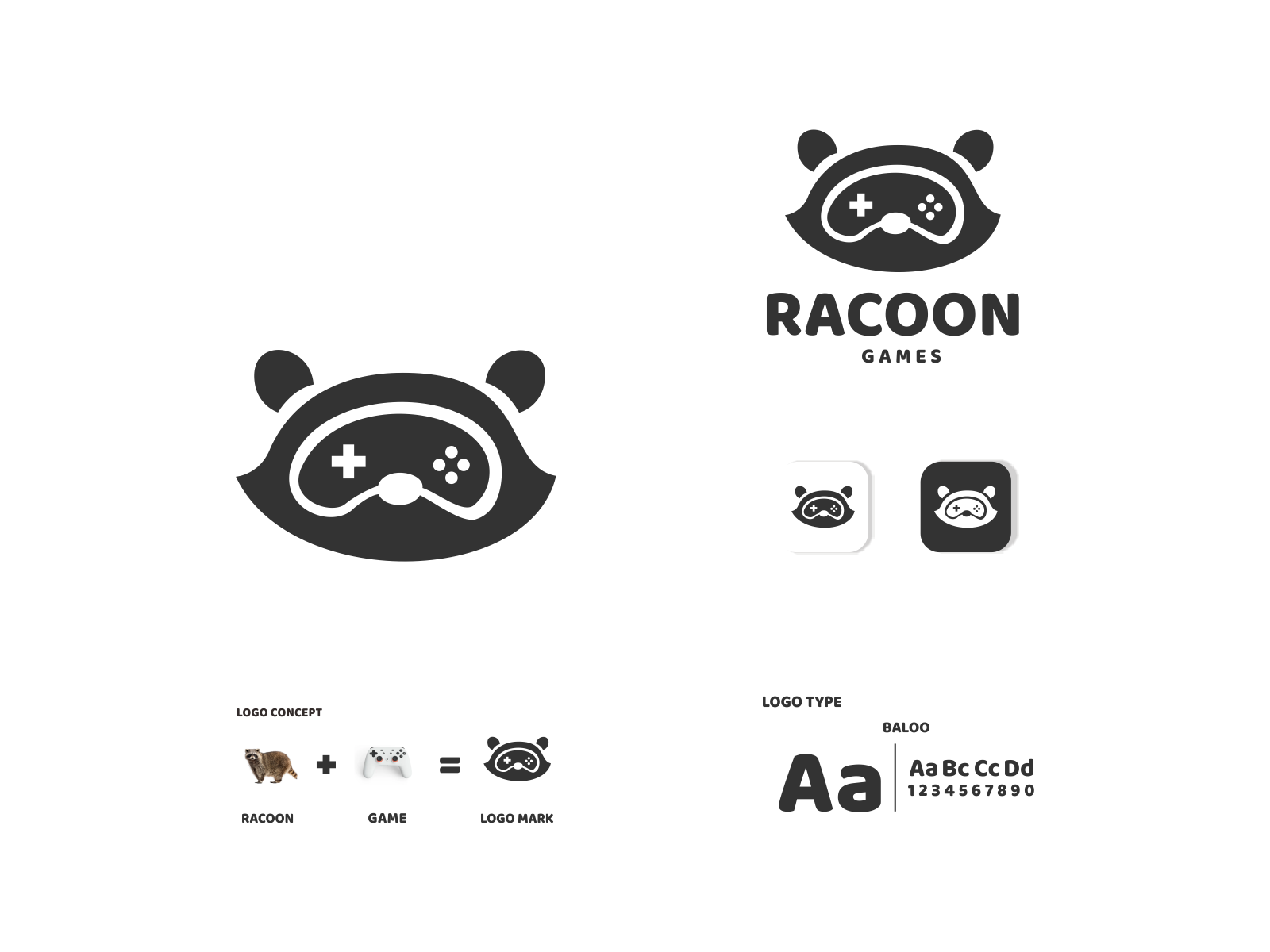 racoon and game by Rinaldo on Dribbble