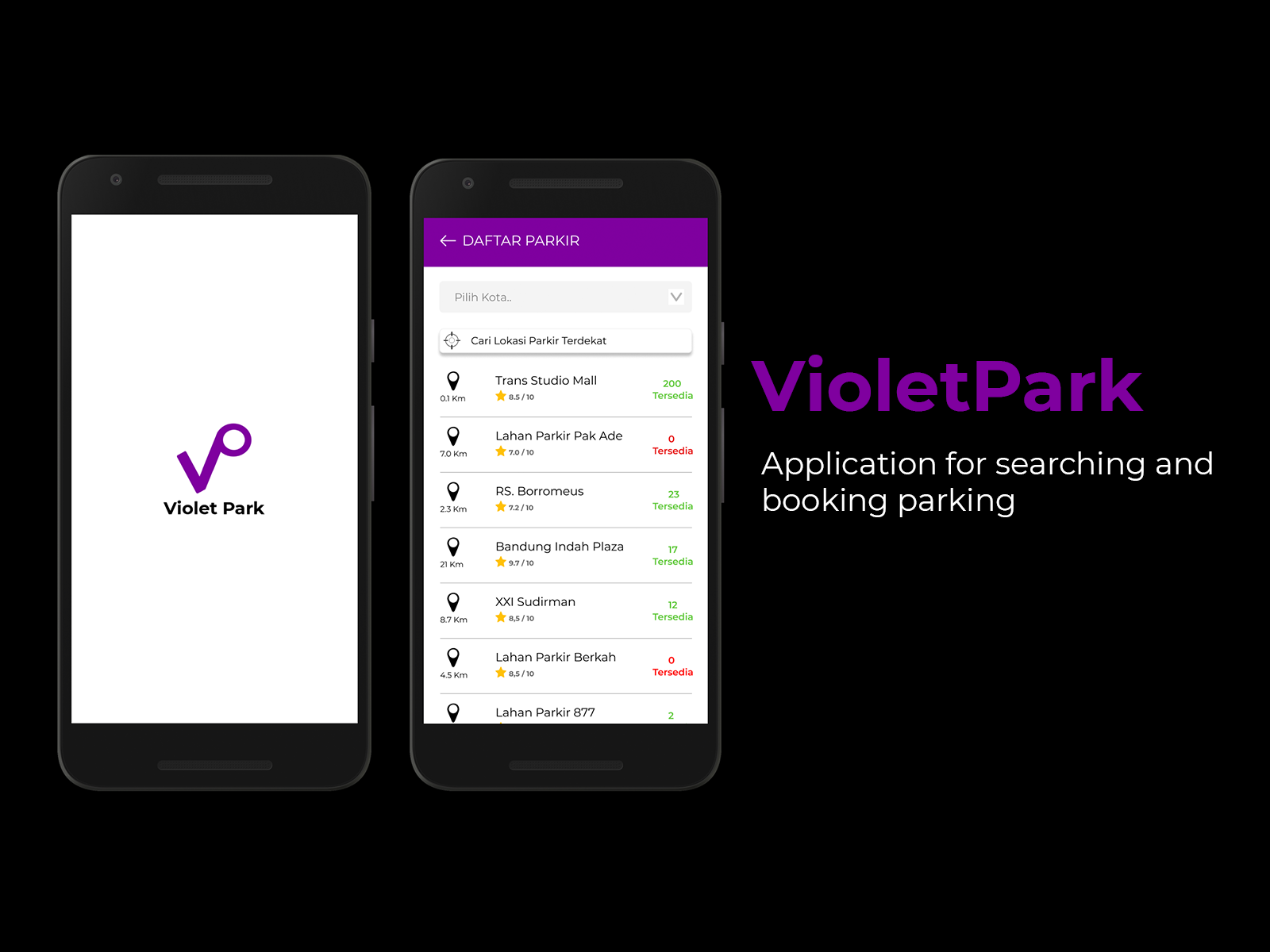 Violet Park - Mobile UI Application 1 by Syaukat Muhammad Husein ...