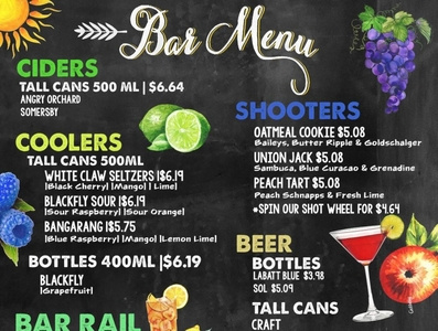 Bar Menu by I am CharithMania on Dribbble