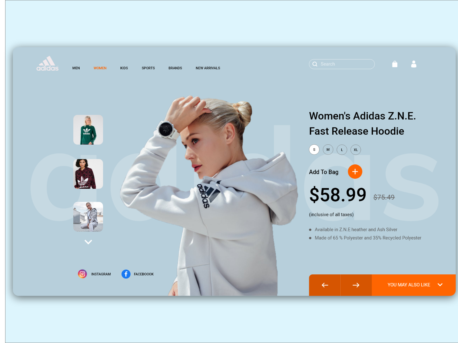 Adidas Landing Page by Bilal Ahmad on Dribbble