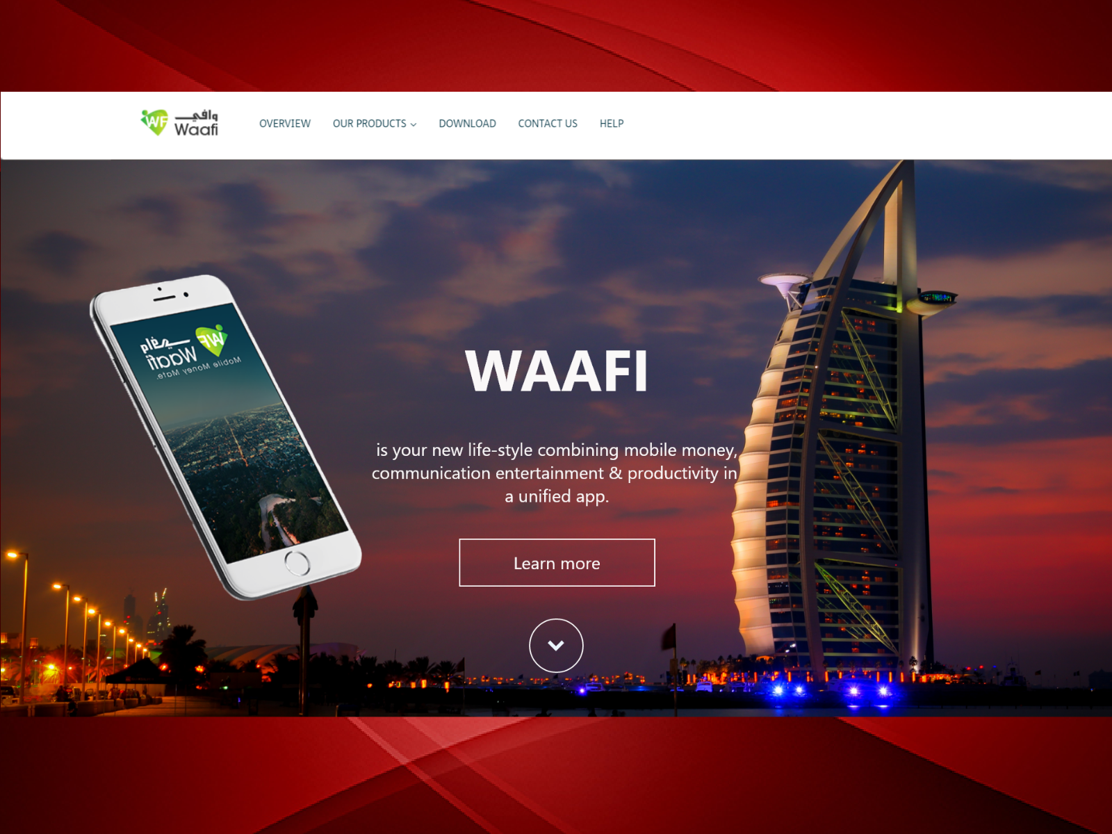 Waafi Landing Page by Bilal Ahmad on Dribbble