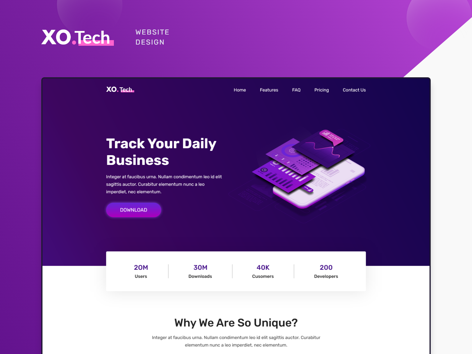 Creative App Landing Page by Rashidul Islam on Dribbble