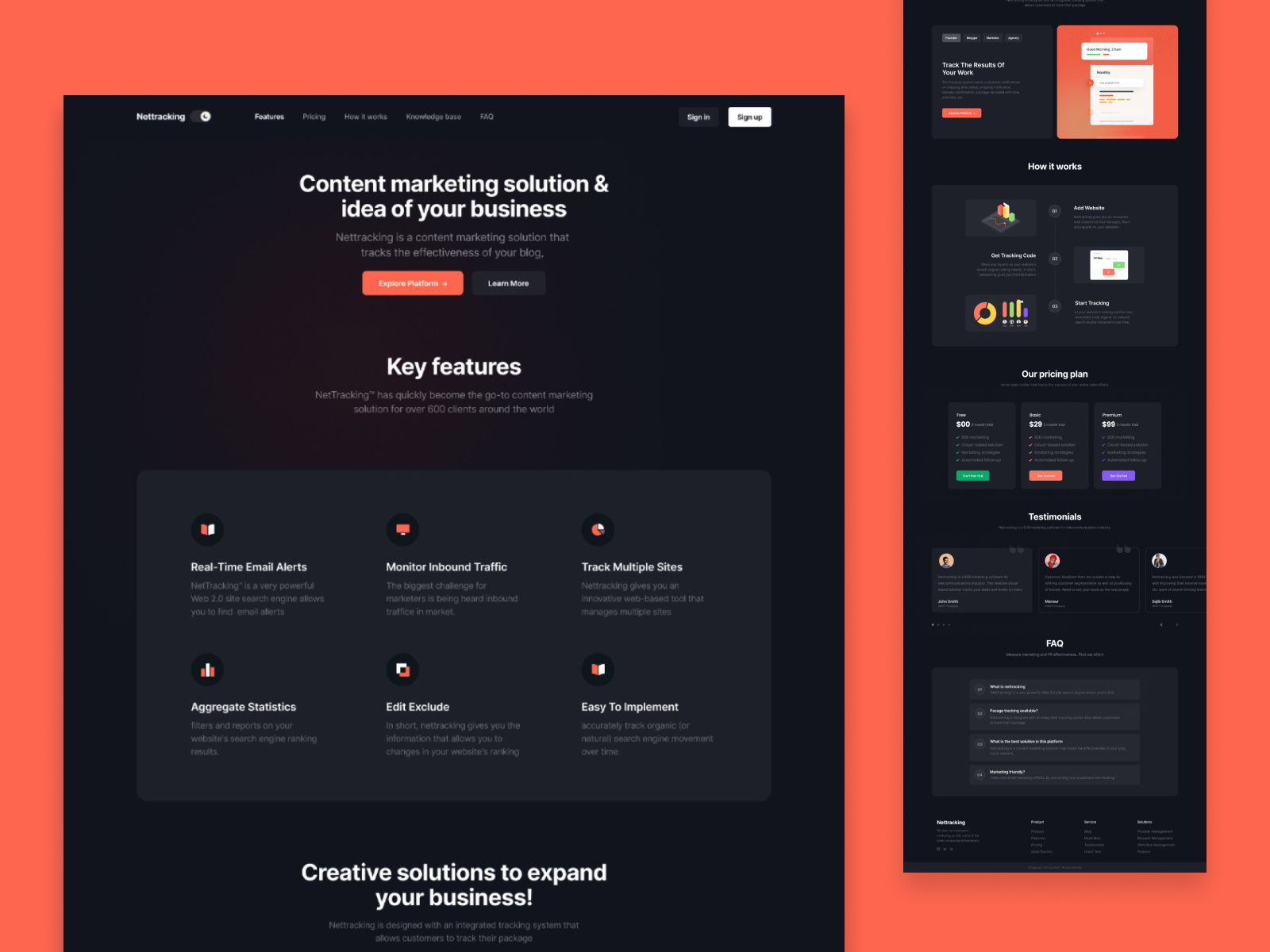 Tracking Website by Abdul Azeem on Dribbble