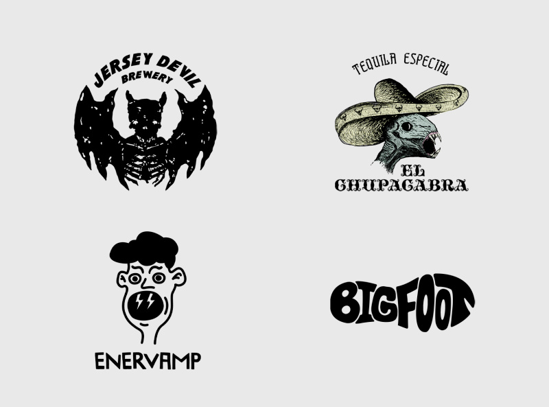 Monster logos by Malina Cosmica on Dribbble