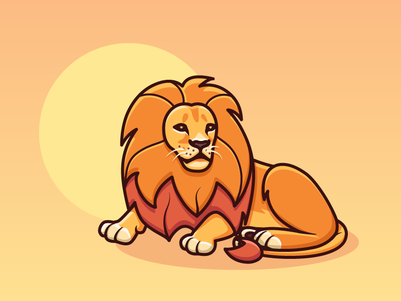 Lion by Tanya Buhinskaya on Dribbble