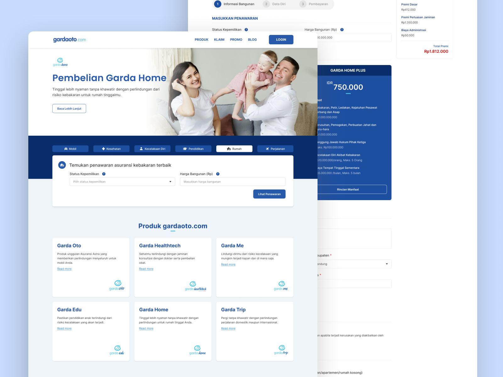 Insurance Company Landing Page Website (GardaOto.com) - Redesign by ...