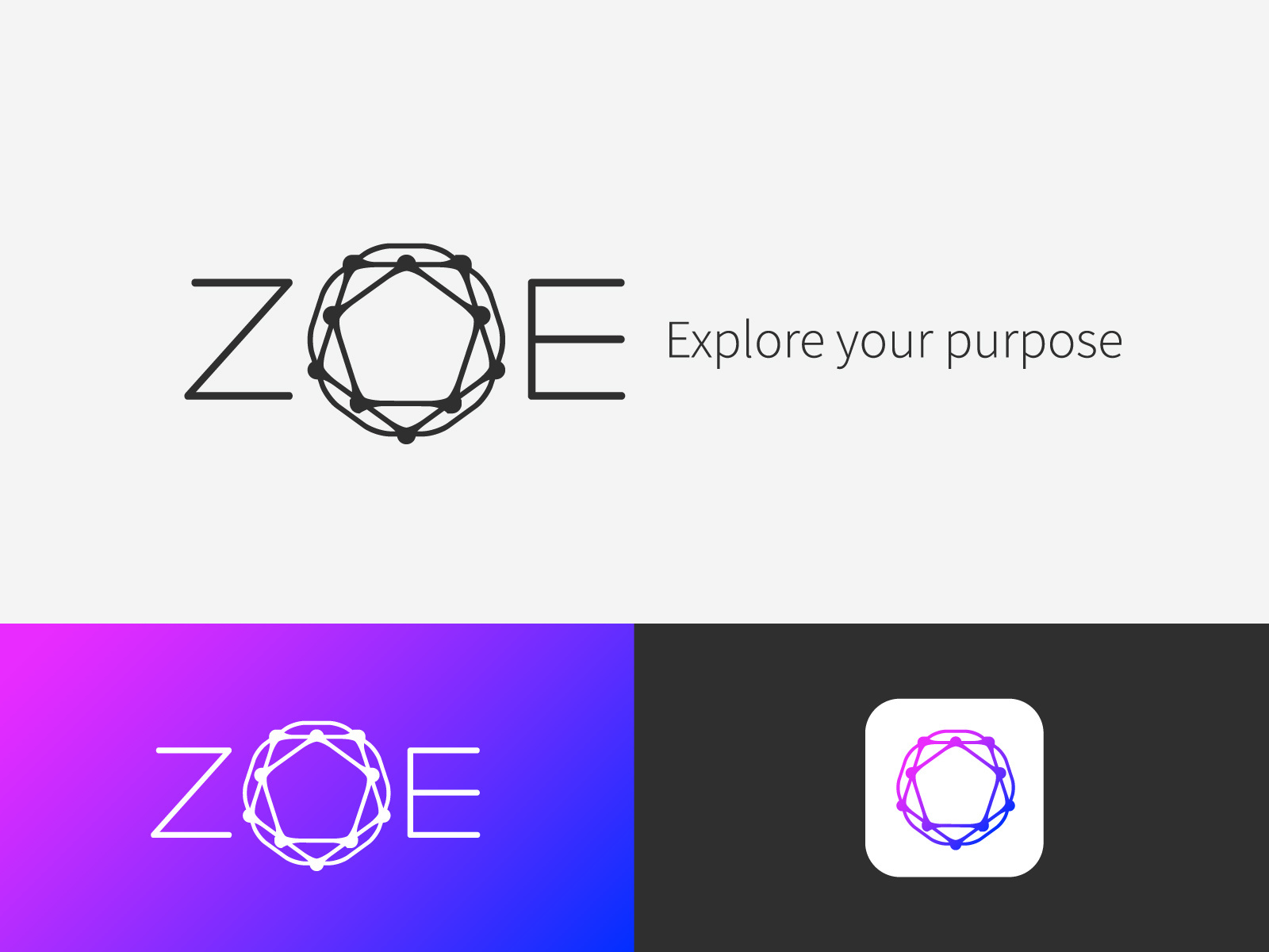 Unused Zoë logo concept V1 by Tim Kordik on Dribbble
