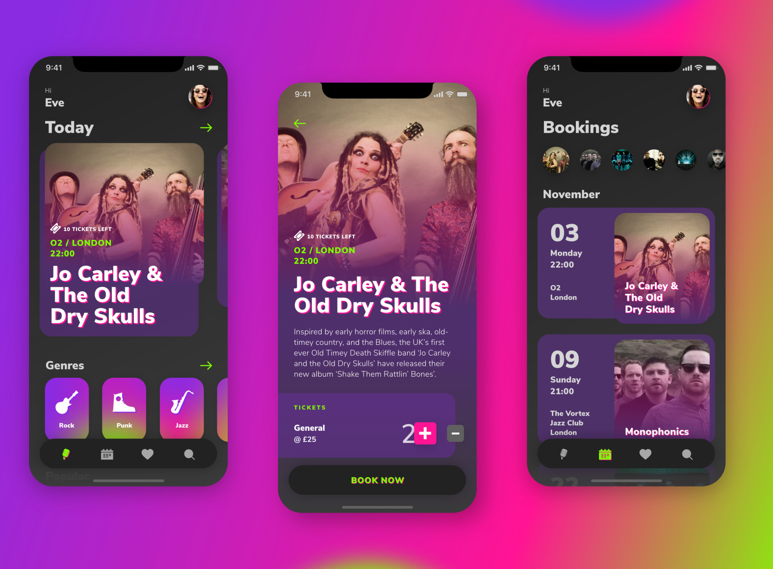 Music Events App by Spyros Proimakis on Dribbble
