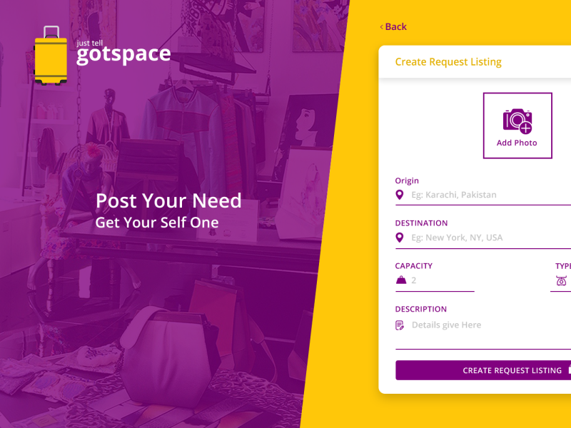 posting form by Asif Ahmed Ali on Dribbble