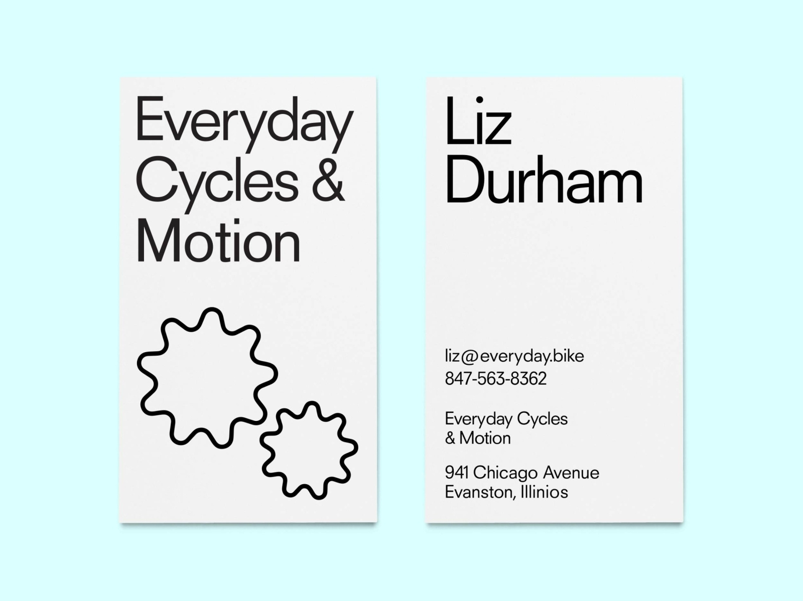 everyday cycles business card by Mariel Harding on Dribbble