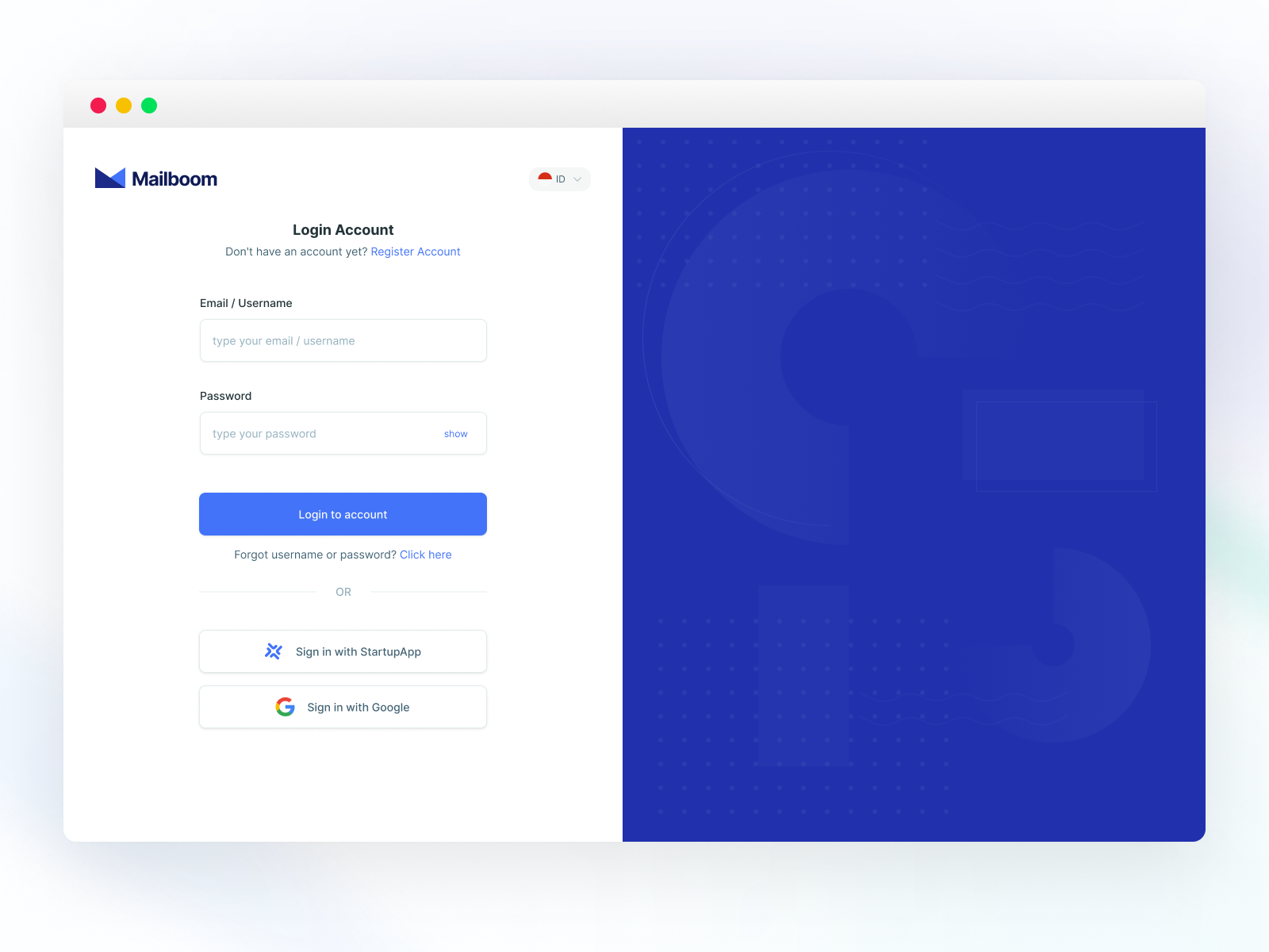Login Page Email Application by Chandra Noor on Dribbble