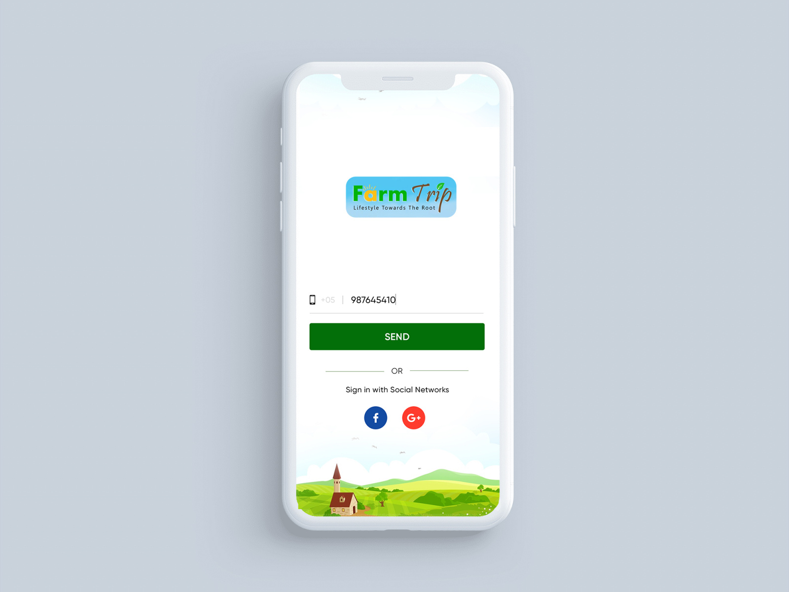 Mobile App Login Screen UI Design for Farm Trip by Protocloud ...
