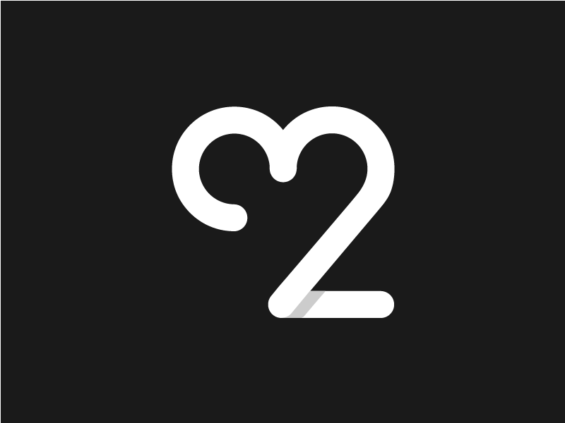 2 Heart Logo by Kyle Howell on Dribbble