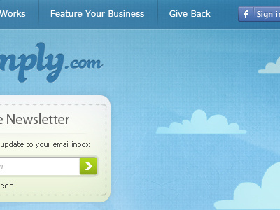 Blue Sky Site by AaronBoynton on Dribbble