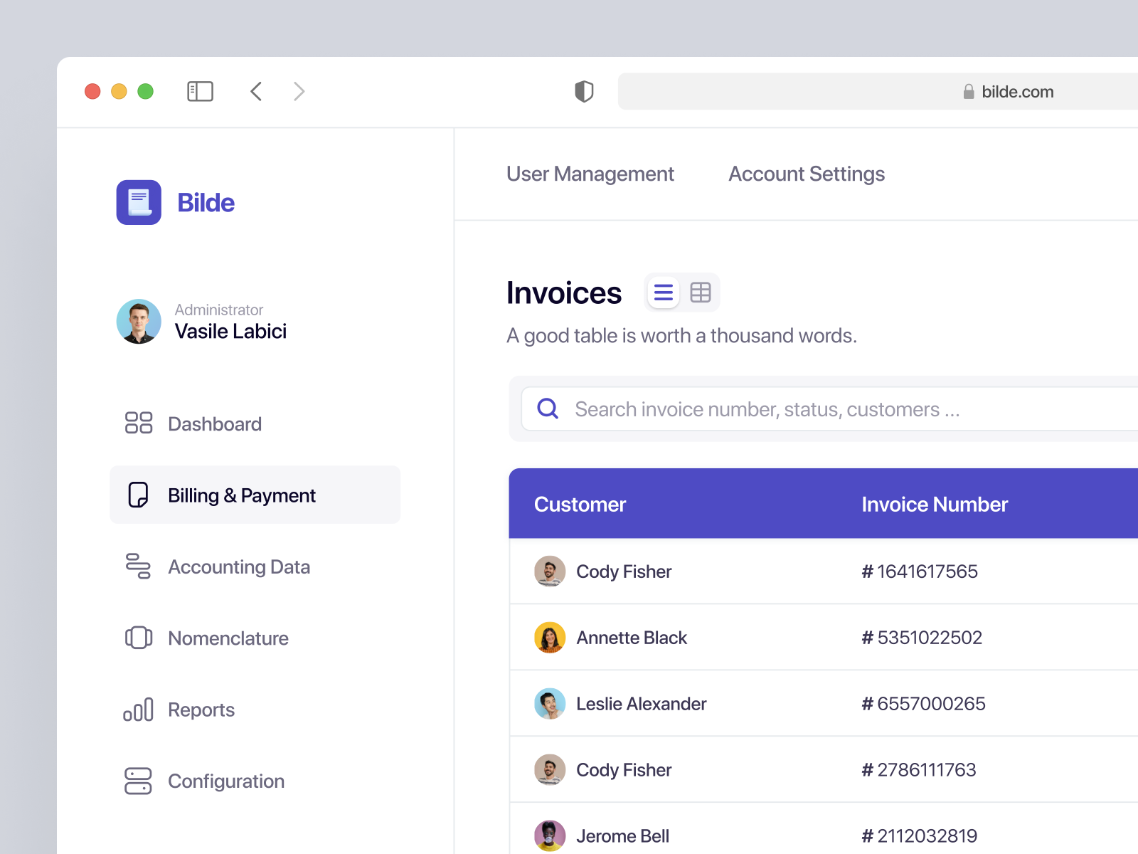 Billing platform Ui / Ux design by Vasile Labici on Dribbble