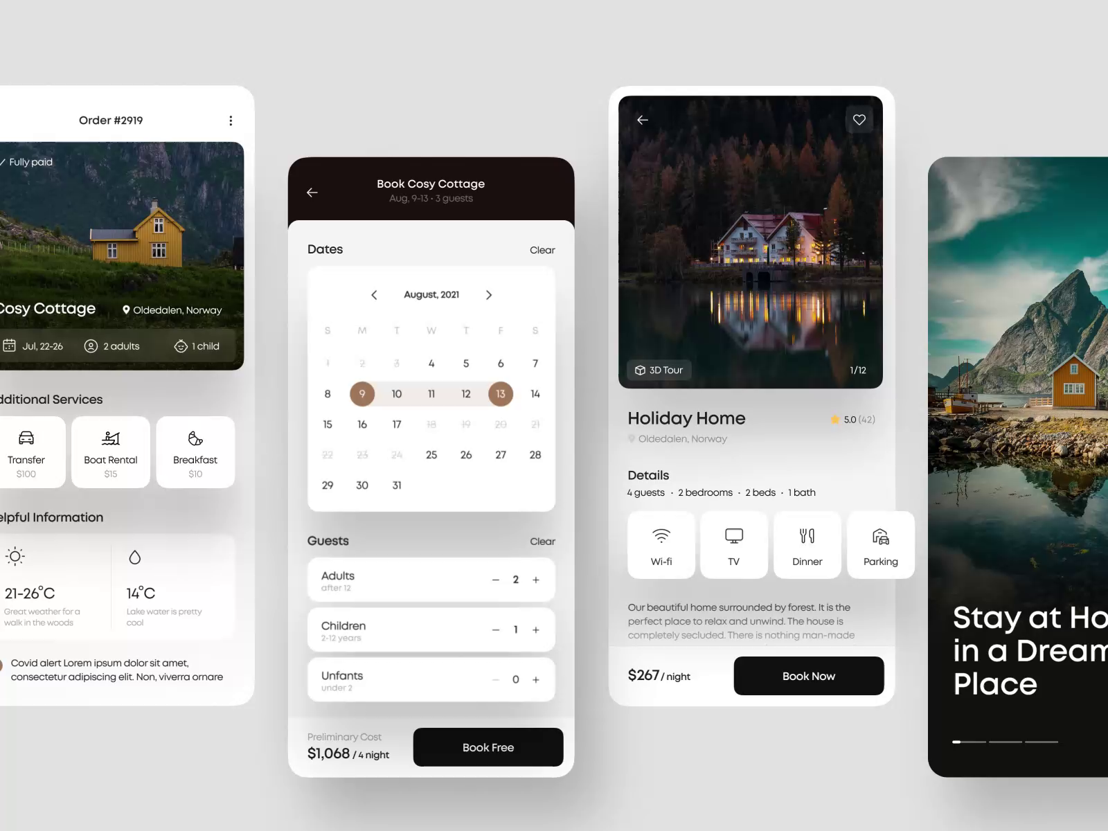 Accommodation Rental App Concept by Soft Light Team on Dribbble