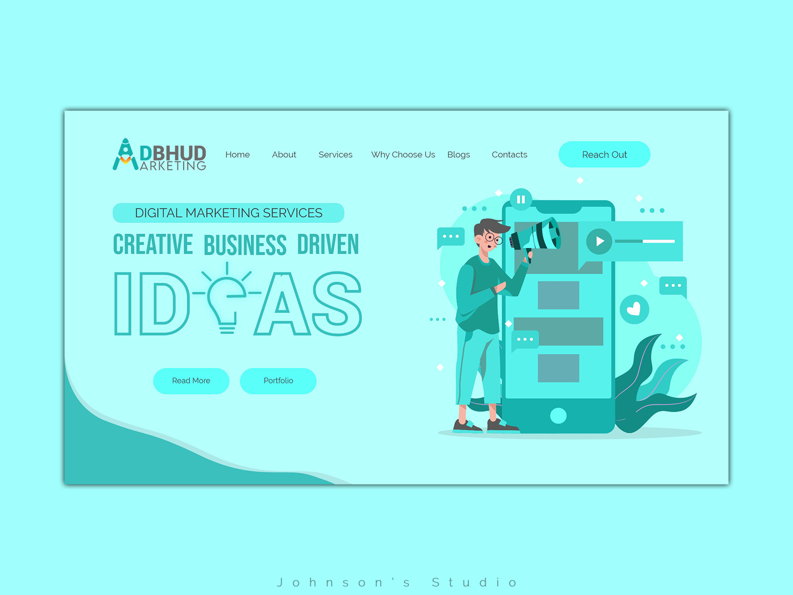 Digital Marketing UI Design by DKD Johnson on Dribbble