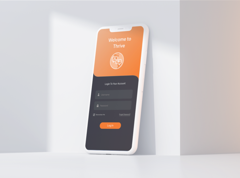 Thrive App Mockup by Vanessa Seto on Dribbble