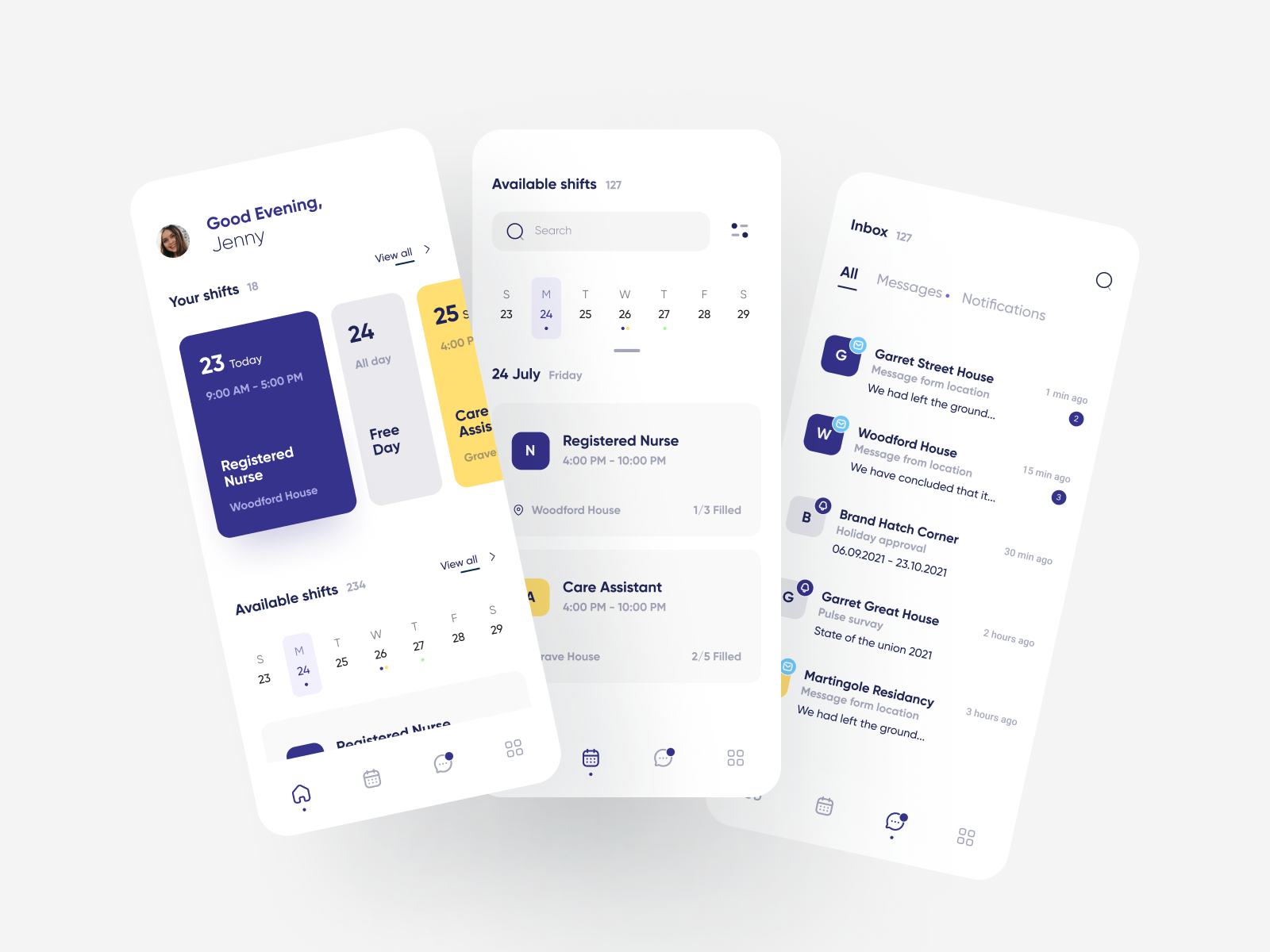 Shift schedule app concept by Vitezslav Maly on Dribbble