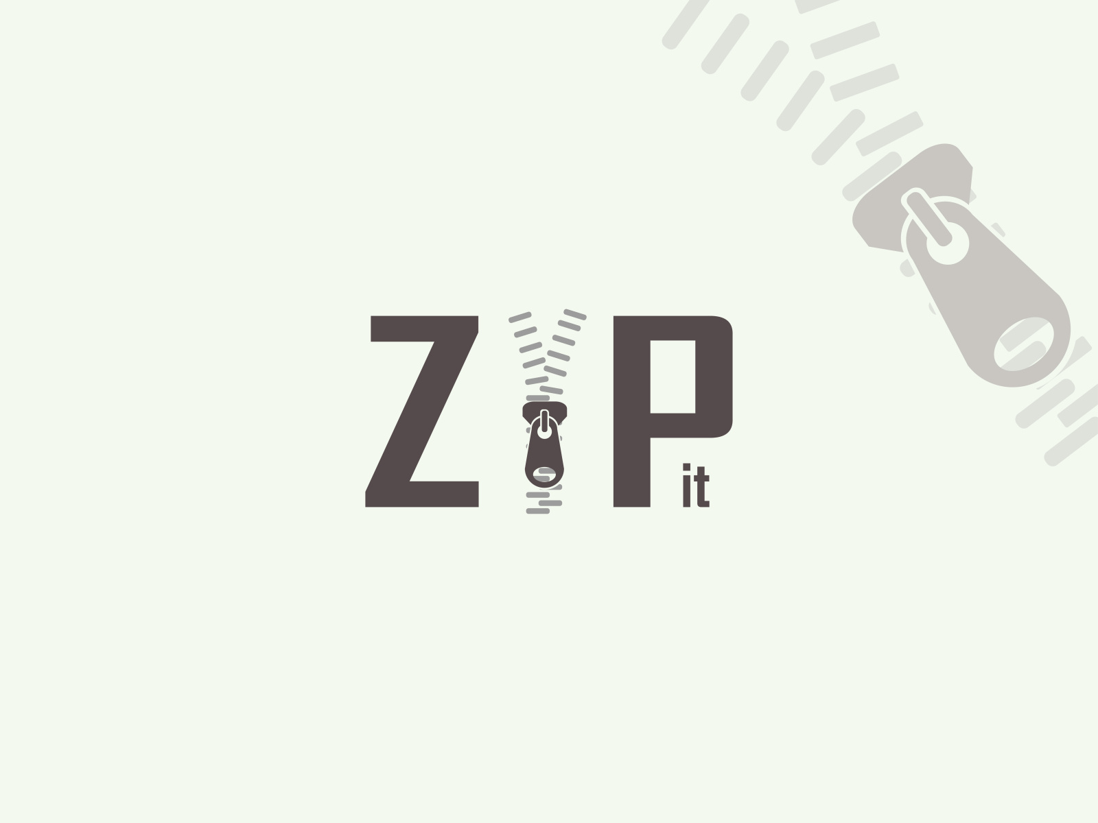 zip it logo! by Jahidul Islam on Dribbble