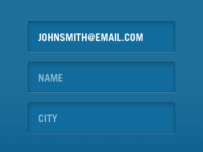 Blue input boxes by Joel Laumans on Dribbble